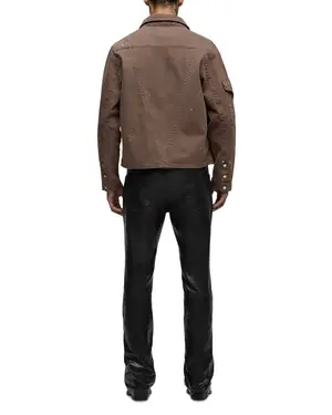 Hudson Jeans Walker Kick Flare Leather 34 Pants