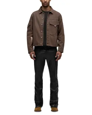 Hudson Jeans Walker Kick Flare Leather 34 Pants
