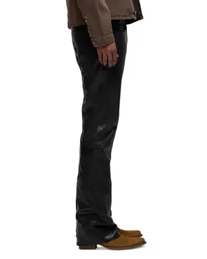 Hudson Jeans Walker Kick Flare Leather 34 Pants