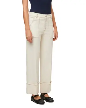Fifteen Twenty Tracey Cotton Blend Patch Pocket Cuffed Jeans