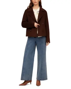 Fifteen Twenty Naomi Cropped Double Breasted Blazer