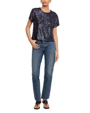 Fifteen Twenty Aerin Sequin Short Sleeve Top