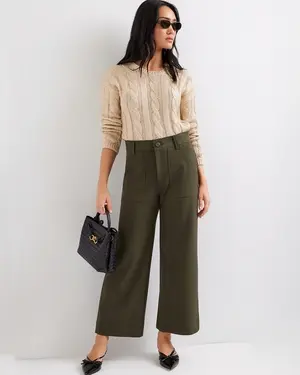 Fifteen Twenty Levie Cotton Cable Knit Sweater