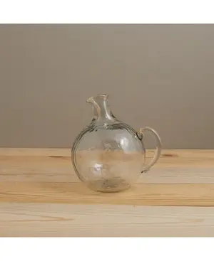 BE HOME Pebble Glass Globe Pitcher