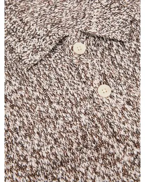 REISS Marco Marl Knit Short Sleeve Sweater Polo