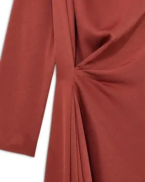 REISS Bethany Draped Asymmetrical Dress