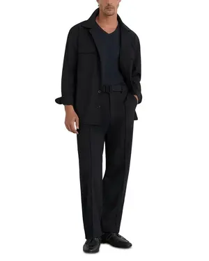 REISS Peshi Sliding Buckle Belt Trousers