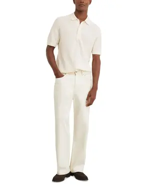 REISS Warren Basket Stitch Sweater Polo