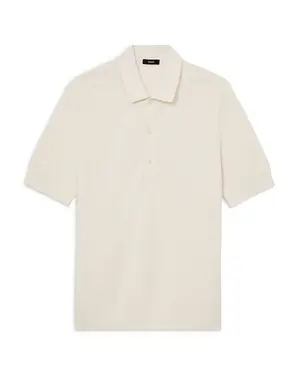 REISS Warren Basket Stitch Sweater Polo