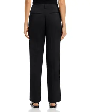 Theory Mid Rise Satin Pants
