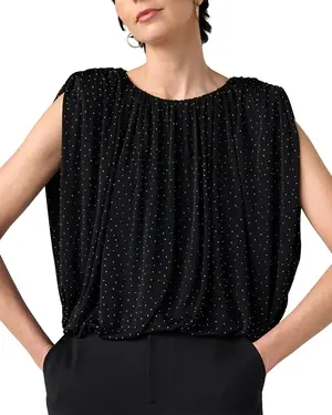 LIVERPOOL Sleeveless Draped Knit Top