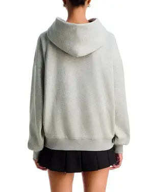 GUIZIO Logo Teddy Hoodie Sweatshirt