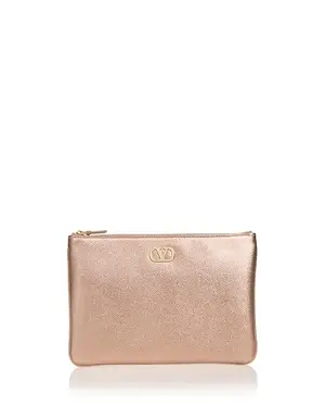 Valentino Garavani Vlogo Medium Leather Pouch