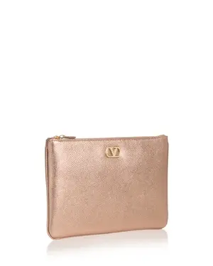 Valentino Garavani Vlogo Medium Leather Pouch