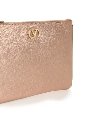 Valentino Garavani Vlogo Medium Leather Pouch