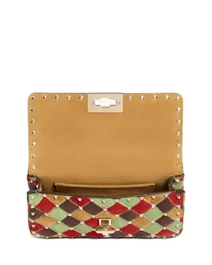 Valentino Garavani Small Studded Suede Shoulder Bag