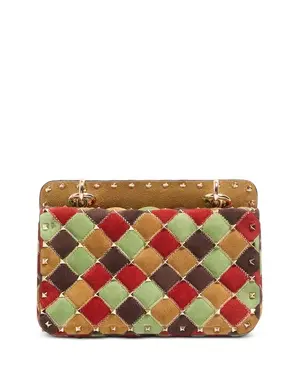 Valentino Garavani Small Studded Suede Shoulder Bag