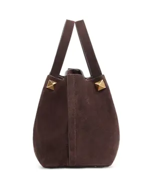Valentino Garavani Small Vlogo Suede Tote Bag