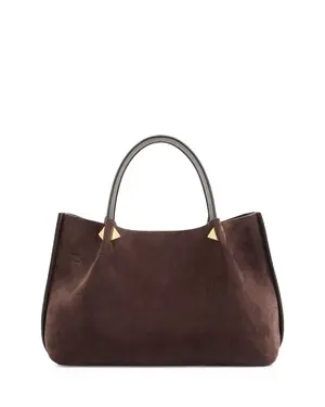 Valentino Garavani Small Vlogo Suede Tote Bag