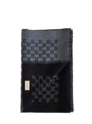 Gucci Gg Jacquard Wool Scarf