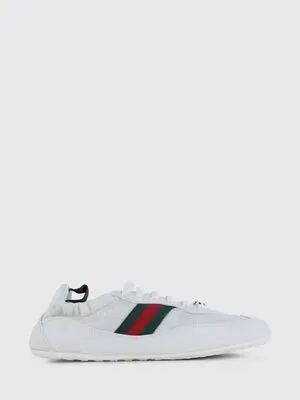 Gucci Gg Jacquard Monogram Canvas And Suede Sneakers