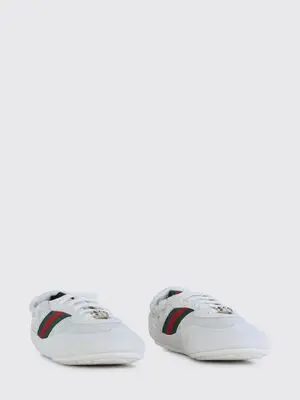 Gucci Gg Jacquard Monogram Canvas And Suede Sneakers