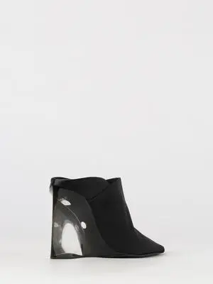 Alaïa Heeled Wedge Mules - Black