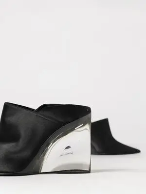 Alaïa Heeled Wedge Mules - Black