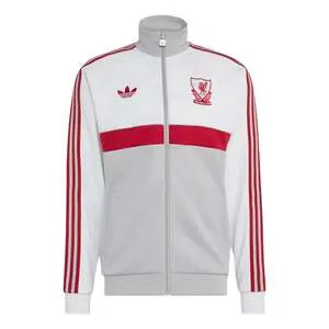 Adidas Liverpool Fc Track Top Asia Sizing 'white Grey - White/grey