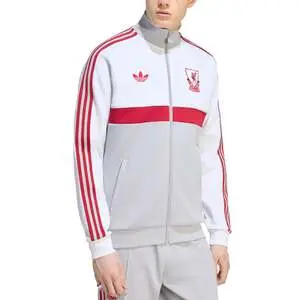 Adidas Liverpool Fc Track Top Asia Sizing 'white Grey