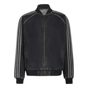 Adidas Sst Adicolor Denim Track Top Asia Sizing - True Black