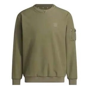 Adidas Climawarm Brushed Sweatshirt Asia Sizing - Olive Strata
