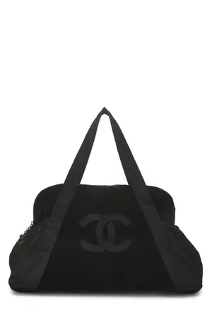 Chanel Velvet Bowler Bag - Black