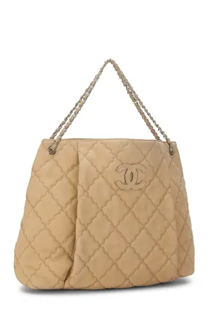 Chanel Nubuck Hamptons Shopping Bag