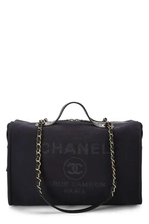 Chanel Deauville Boston - Black