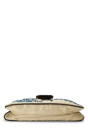 Fendi Multicolor Canvas Embroidered Shoulder Bag