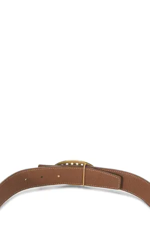 Hermès Black Reversible Evelyne Belt 80