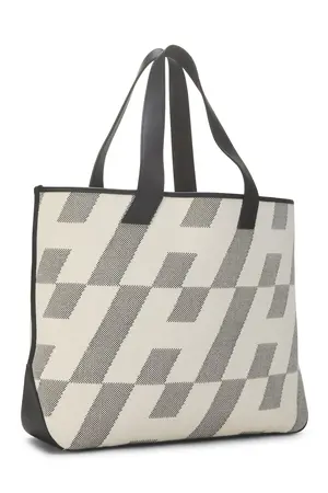 Hermès Cabas H En Biais Tote 40 - Black