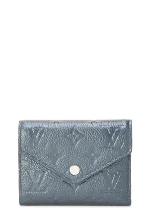 LOUIS VUITTON Monogram Empreinte Zoe Wallet - Navy