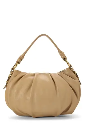 Prada Vitello Daino Hobo Bag - Beige