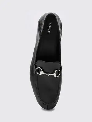 Gucci Jordaan Smooth Leather Loafers With Gold-tone Horsebit Detail - Black