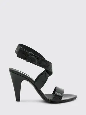 ALAIA Patent Leather Sandal - Black
