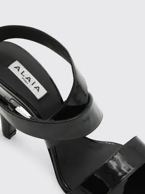 Alaïa Patent Leather Strappy High Heel Sandals - Black