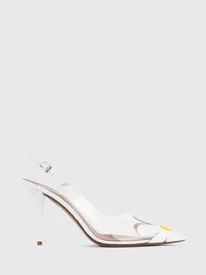 ALAIA Alaia Pvc Slingbacks With Stiletto Heel And Floral Applique - Yellow