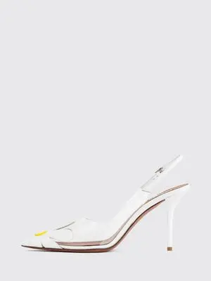 Alaïa Pvc Slingback Pumps With Floral Appliqu - Yellow