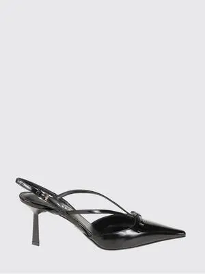 Prada Slingback Pumps With Bow Detail - Black