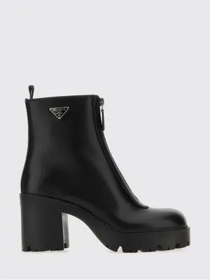 Prada Zip-up Platform Block Heel Boots