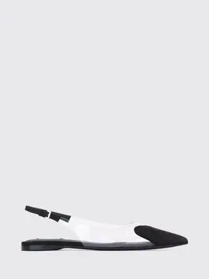 Alaïa Le Cœur Raffia Slingback Ballet Flats - Black