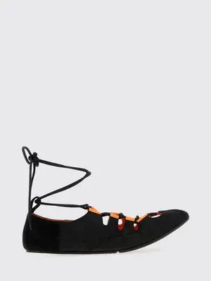 ALAIA Nylon Ballerina Flats - Black