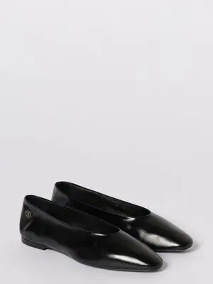Saint Laurent Sao Leather Ballerinas